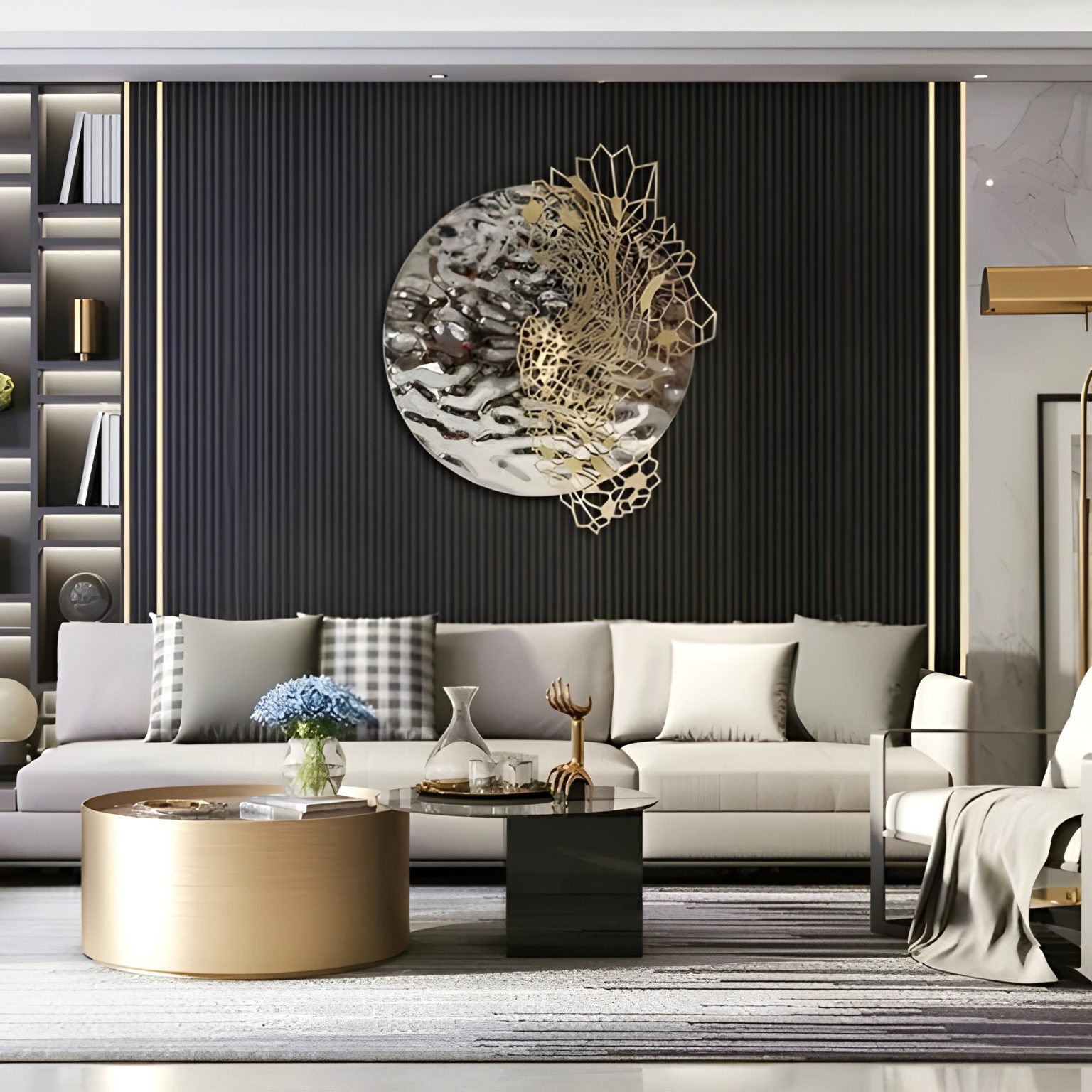 STAINLESS STEEL WALL DECORATION - VHOME Design & Solutions